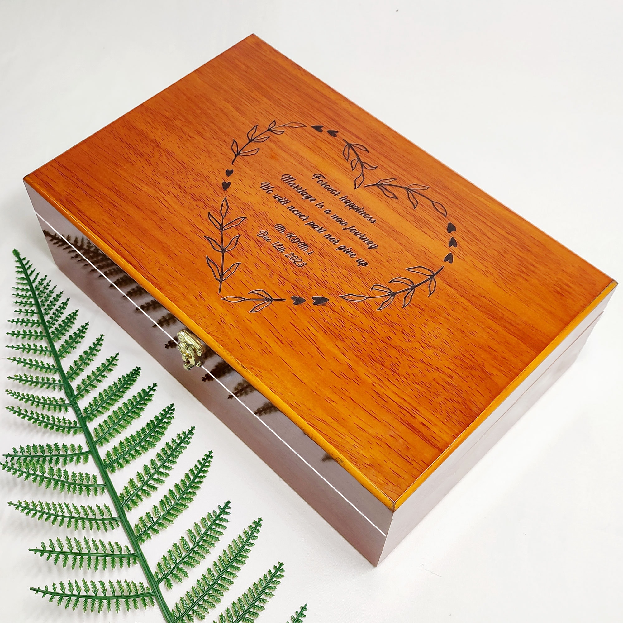Personalized Memory Box,custom Wooden Reminder Box for Friends,birthday ...