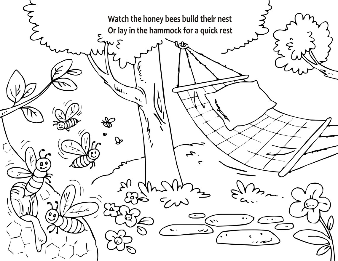 Printable Children's Storybook With Coloring Pages for - Etsy