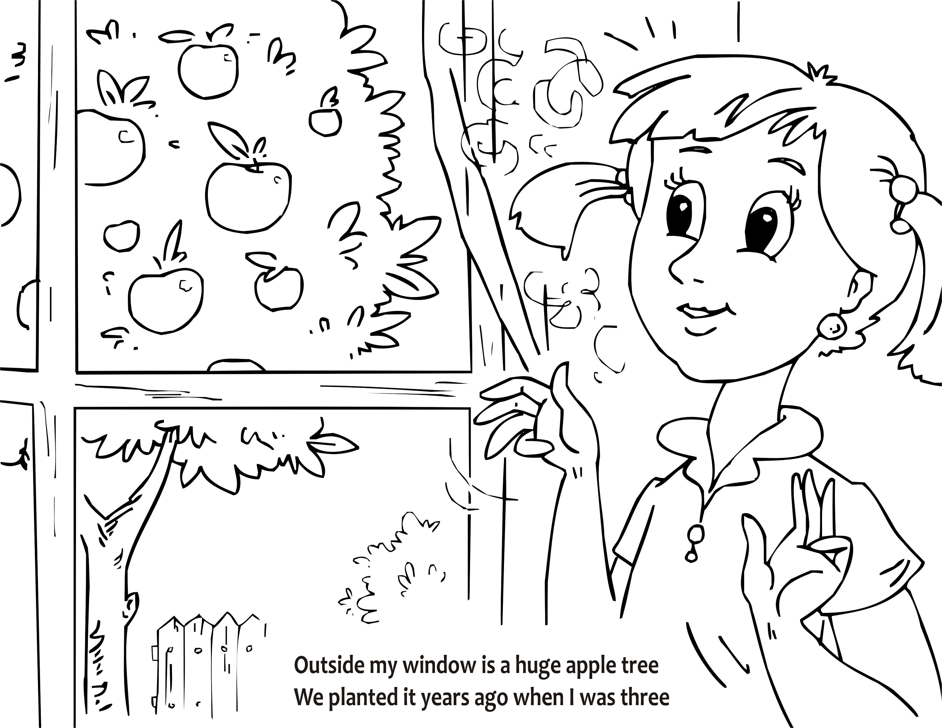 Printable Children's Storybook and Coloring Pages for Kids | the Purple ...