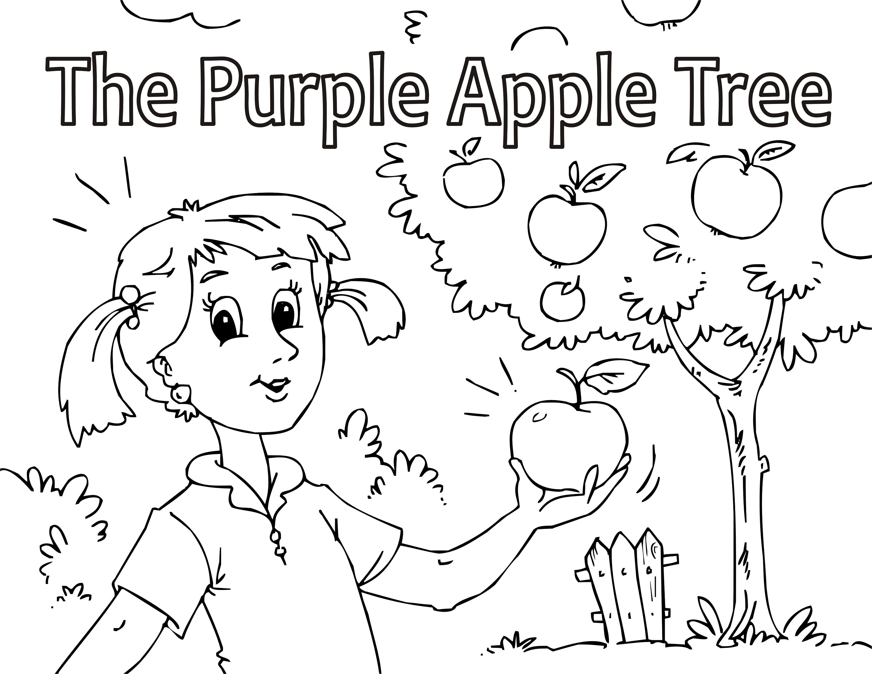 Printable Children's Storybook and Coloring Pages for Kids | the Purple ...