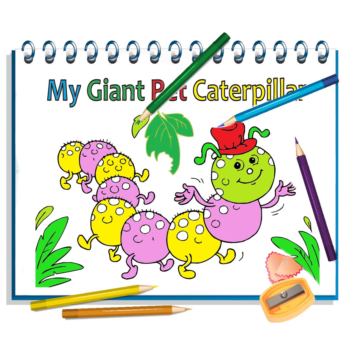 Printable Children's Storybook With Coloring Pages for - Etsy