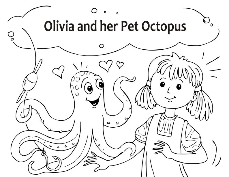 Printable Children's Storybook and Coloring Pages for Kids Olivia and ...