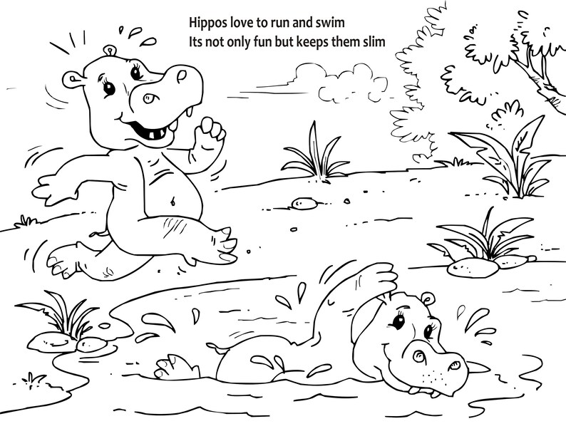Printable Children's Storybook and Coloring Pages for Kids - Etsy
