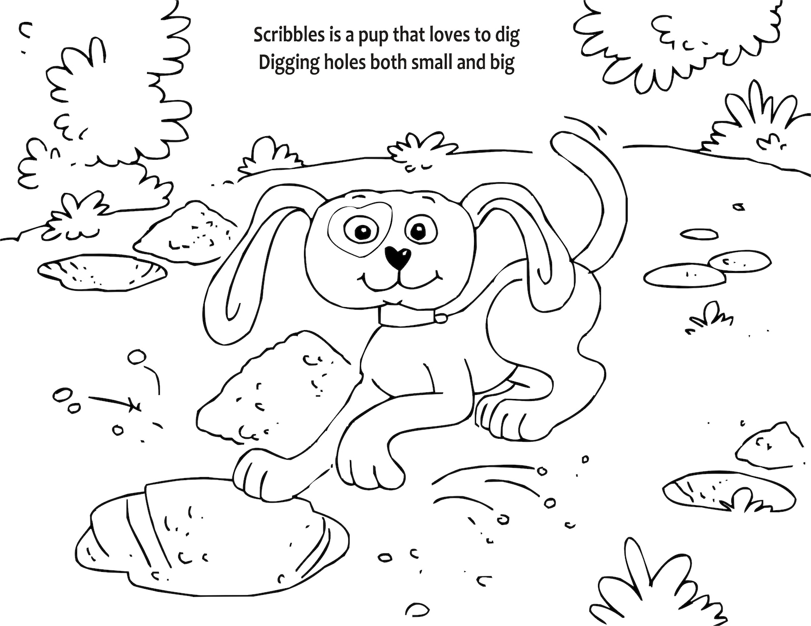 Printable Children's Storybook and Coloring Pages for Kids | Scribbles ...
