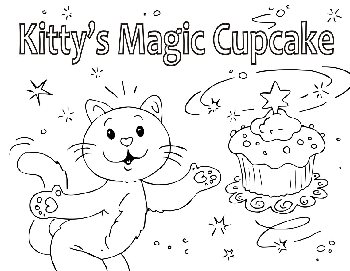 Printable Children's Storybook and Coloring Pages for Kids - Etsy