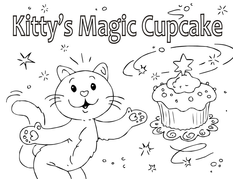 Printable Children's Storybook and Coloring Pages for Kids - Etsy