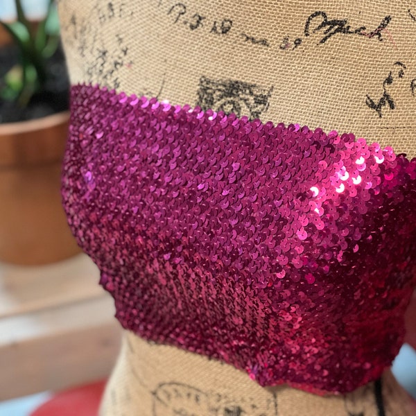 Sequin Tube Top - Etsy