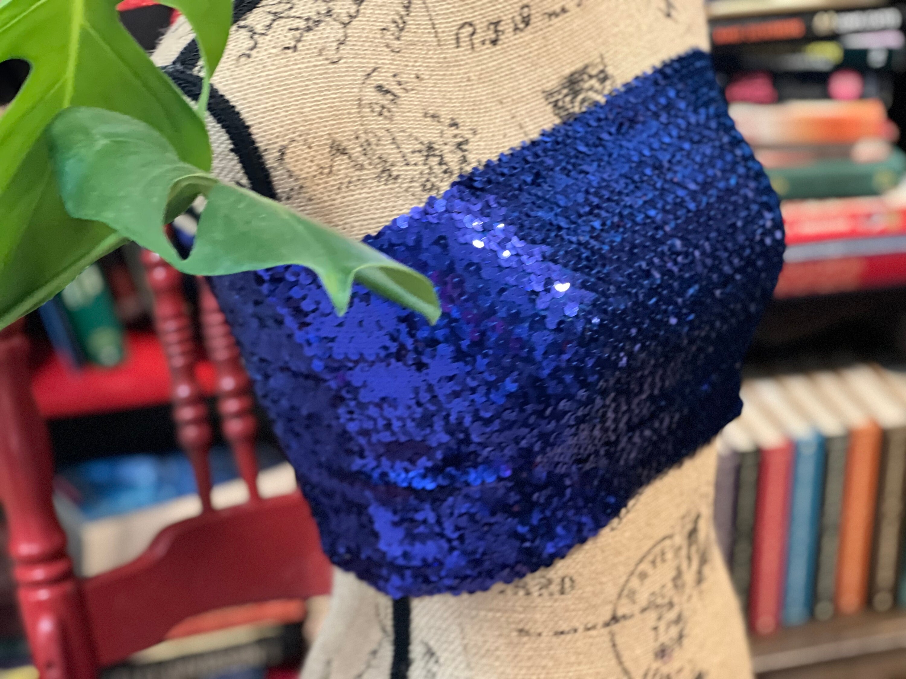 Royal Blue Purple Sequin Bandeau Top Strapless Bra Top Shiny Etsy