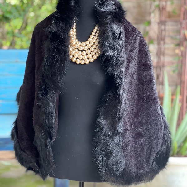 Faux Fur Cape - Etsy