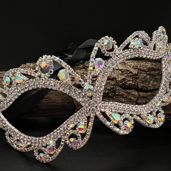 Crystal Wedding Mask - Etsy