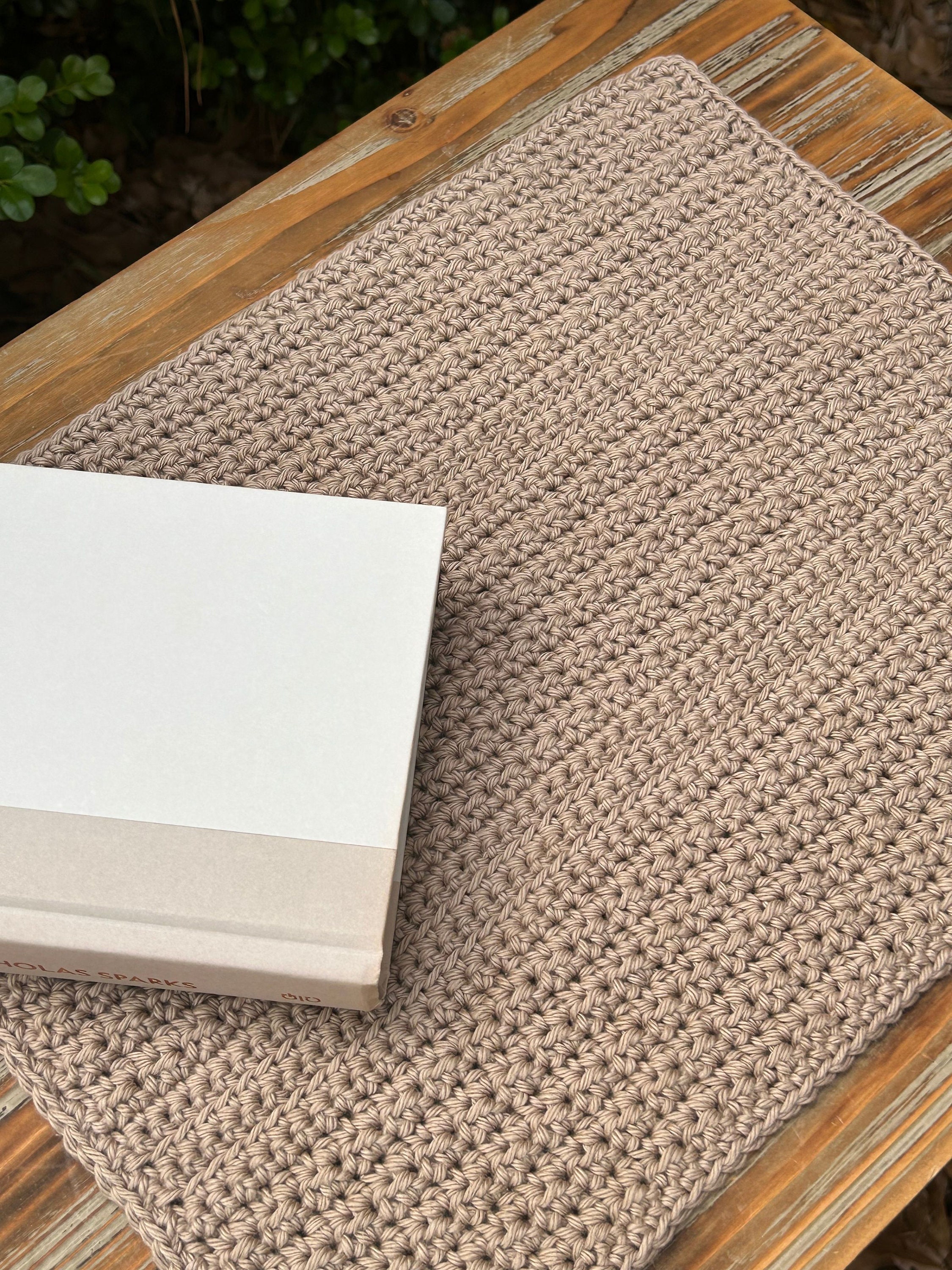 CROCHET PATTERN - Pecan Grove Placemat Pattern - Crochet Placemat ...