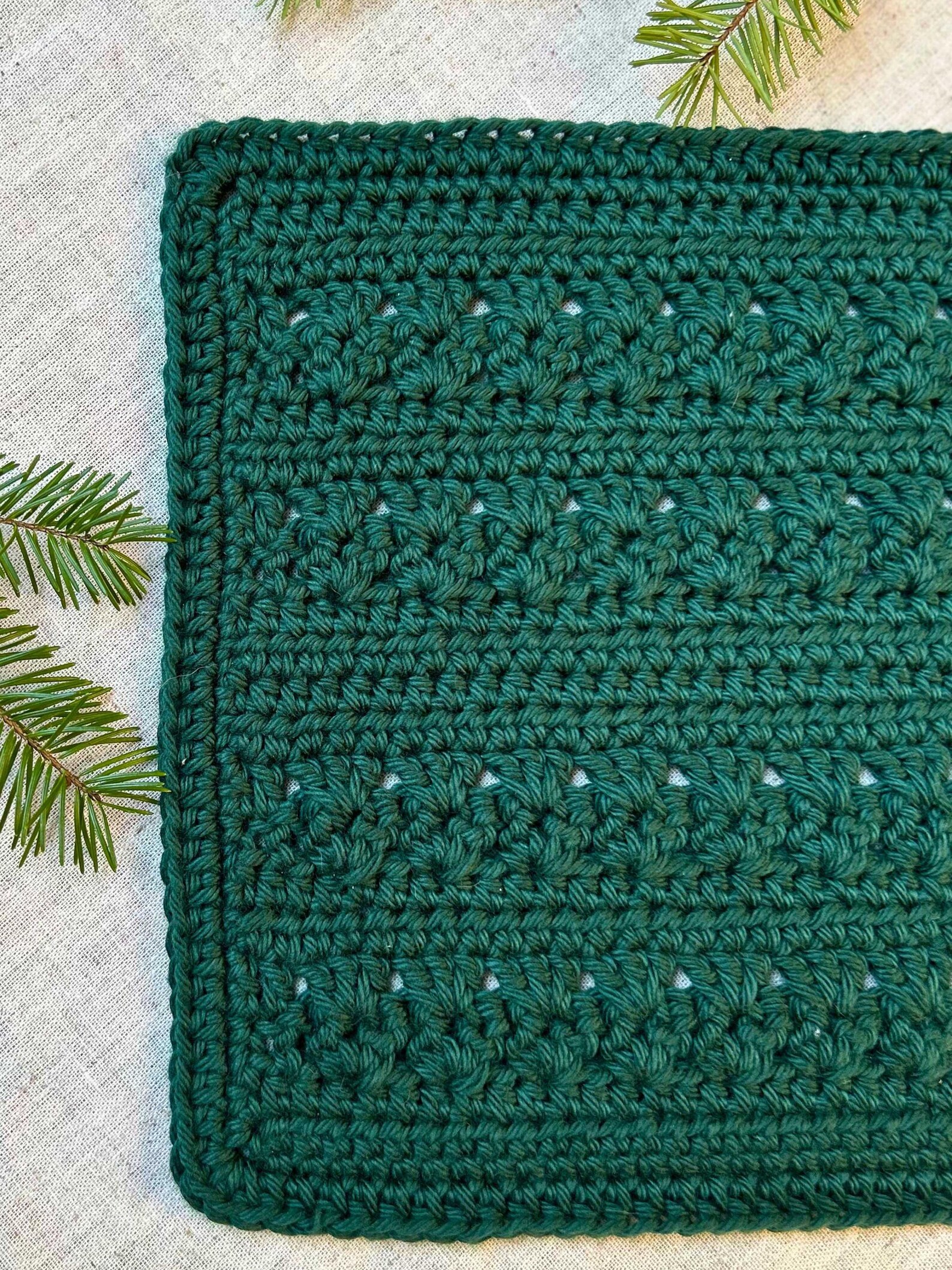 CROCHET PATTERN - Pinecrest Dishcloth Pattern - Crochet Dishcloth ...