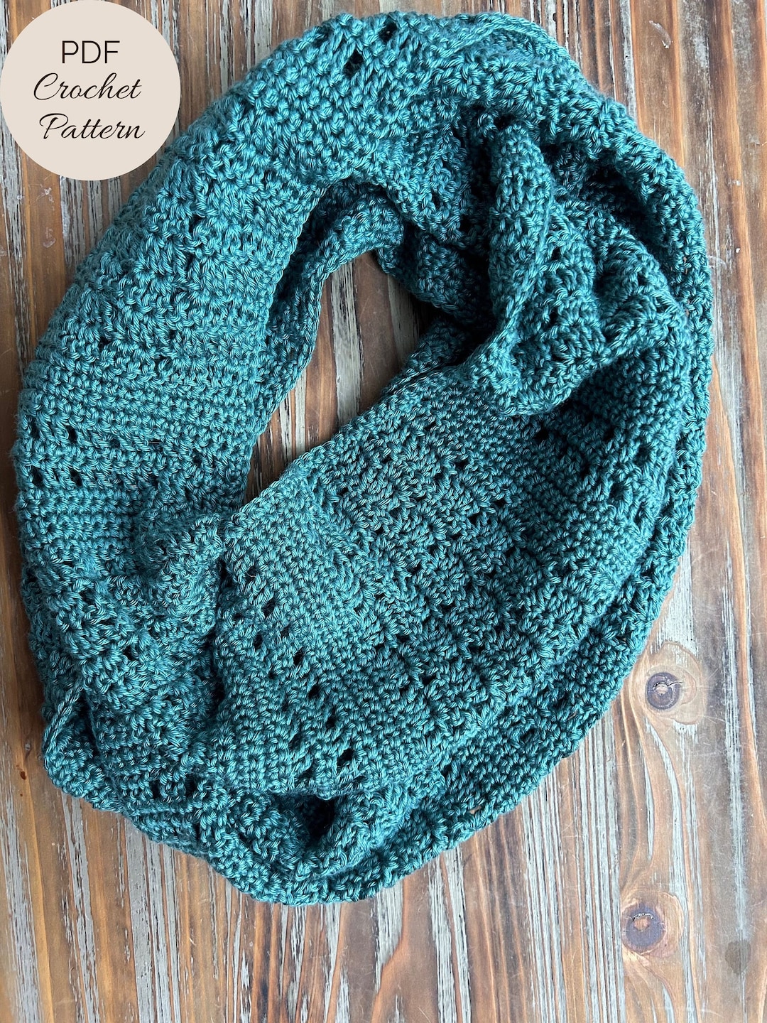CROCHET PATTERN Lakewood Harbor Infinity Scarf Pattern Crochet Scarf ...
