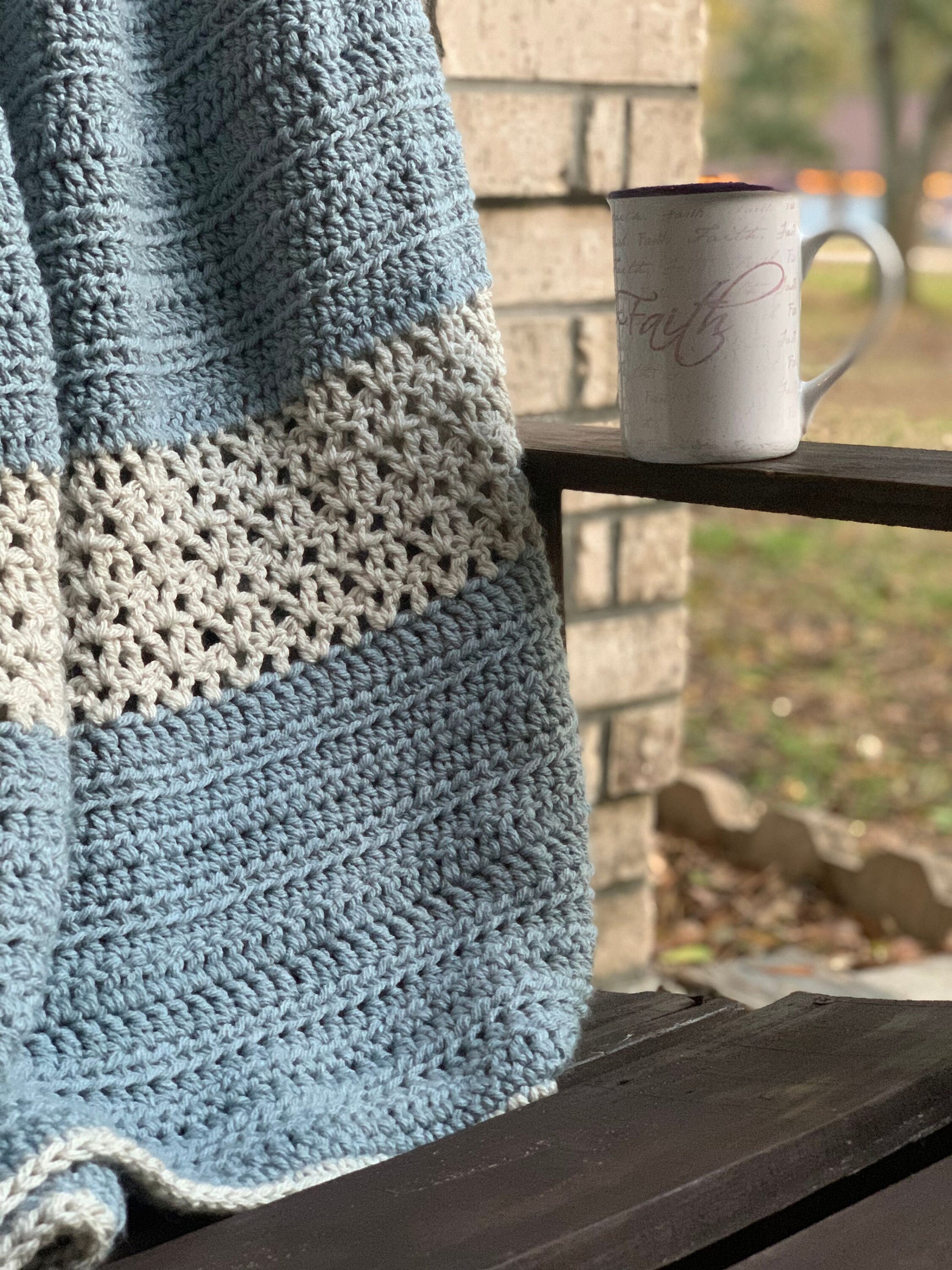 CROCHET PATTERN - Tranquil Morning Throw Blanket Pattern - Chunky ...