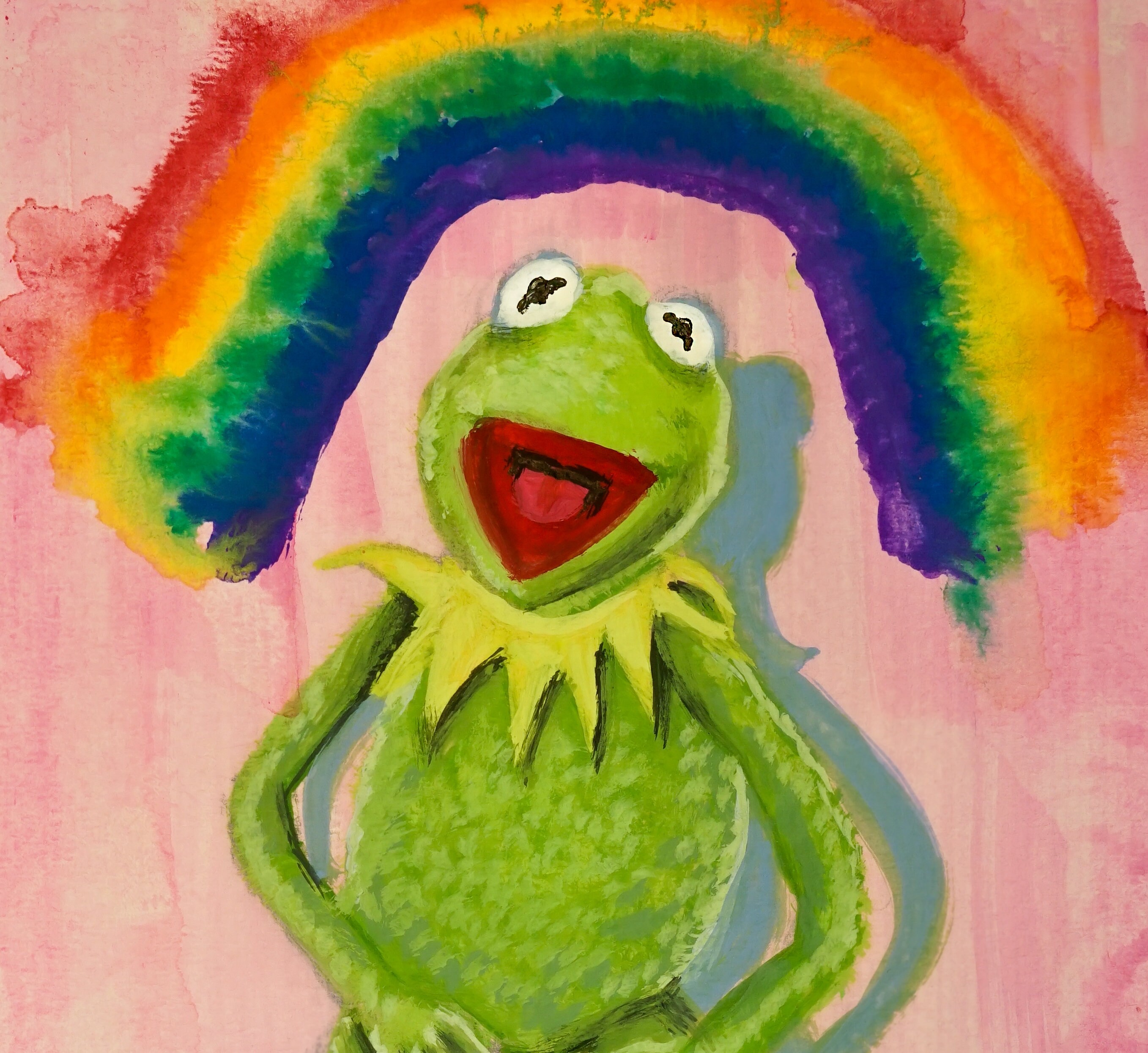 Original Kermit the Frog Rainbow Connection Gouache and Watercolor ...