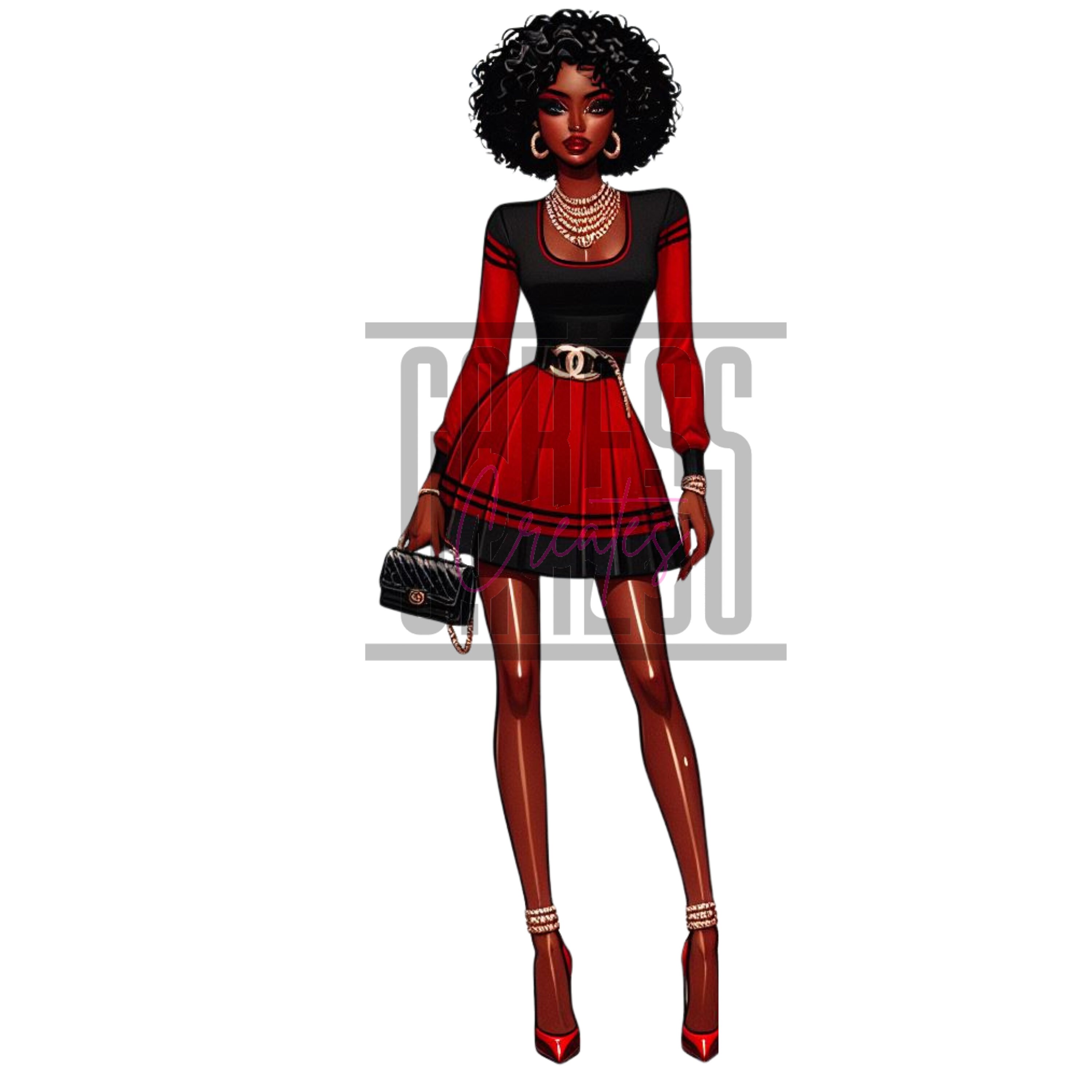 Black Women Clipart, Planner Girl Clipart, Office Girl Clipart, Black ...