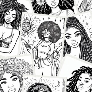 My Black Girl Magic Printable Coloring Pages-digital Download - Etsy