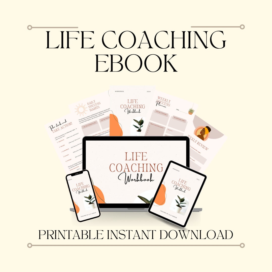 Life Coaching Work Book PDF Printable Download - Etsy