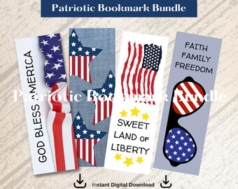 Patriotic Bookmark Soldier Army Wife Mom Flag 4th of - Etsy
