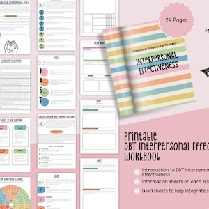 Dbt Interpersonal Effectiveness Workbook - Etsy