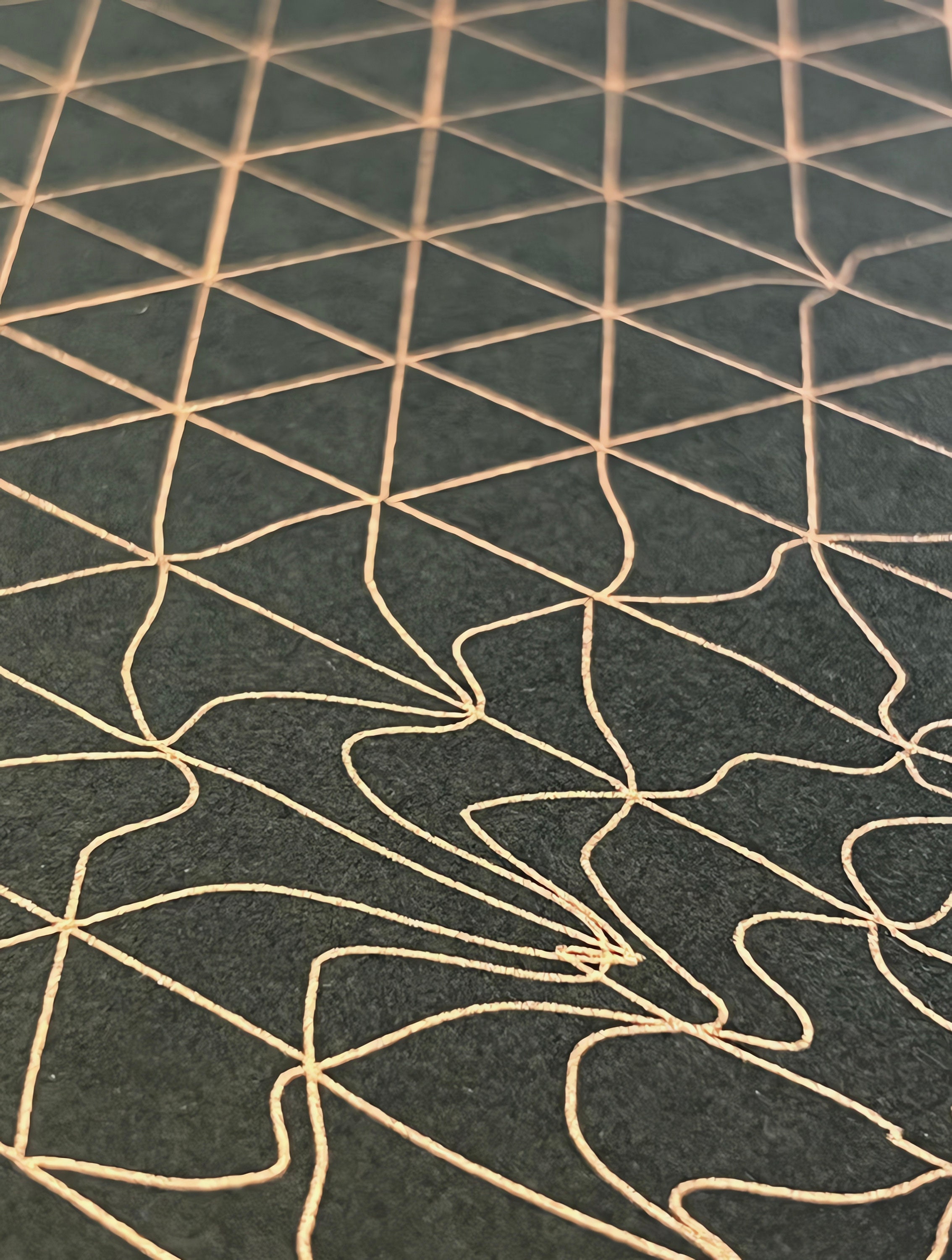 Abstract Melt Art, Drip Hexagon Artwork, Generative Pen Plot Modern ...