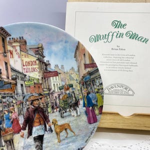 Davenport Pottery Cries of London Plate 11 the Muffin Man With ...