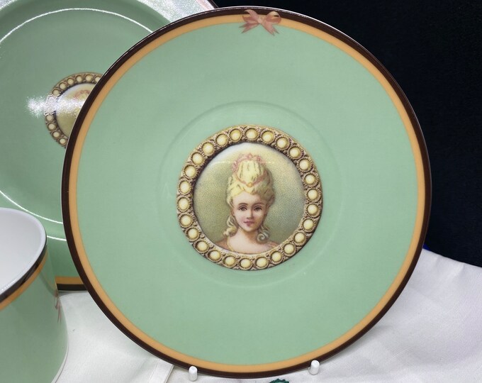 Christopher Vine Design Inhesion Green Marie Antoinette Cup and Saucer ...