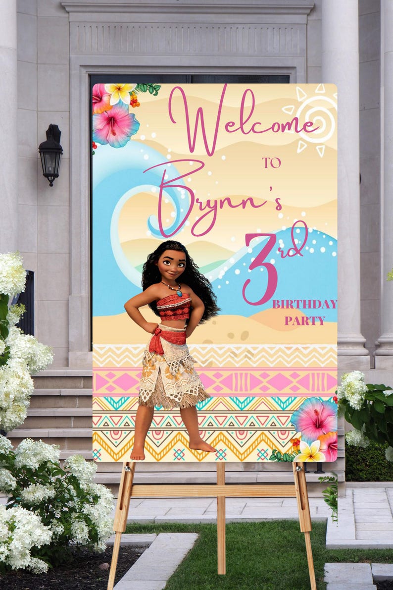 Moana Welcome Sign - Etsy