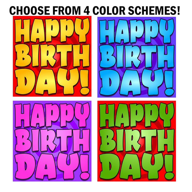 Personalized Birthday Name Expanding Banner Greeting Card - Etsy