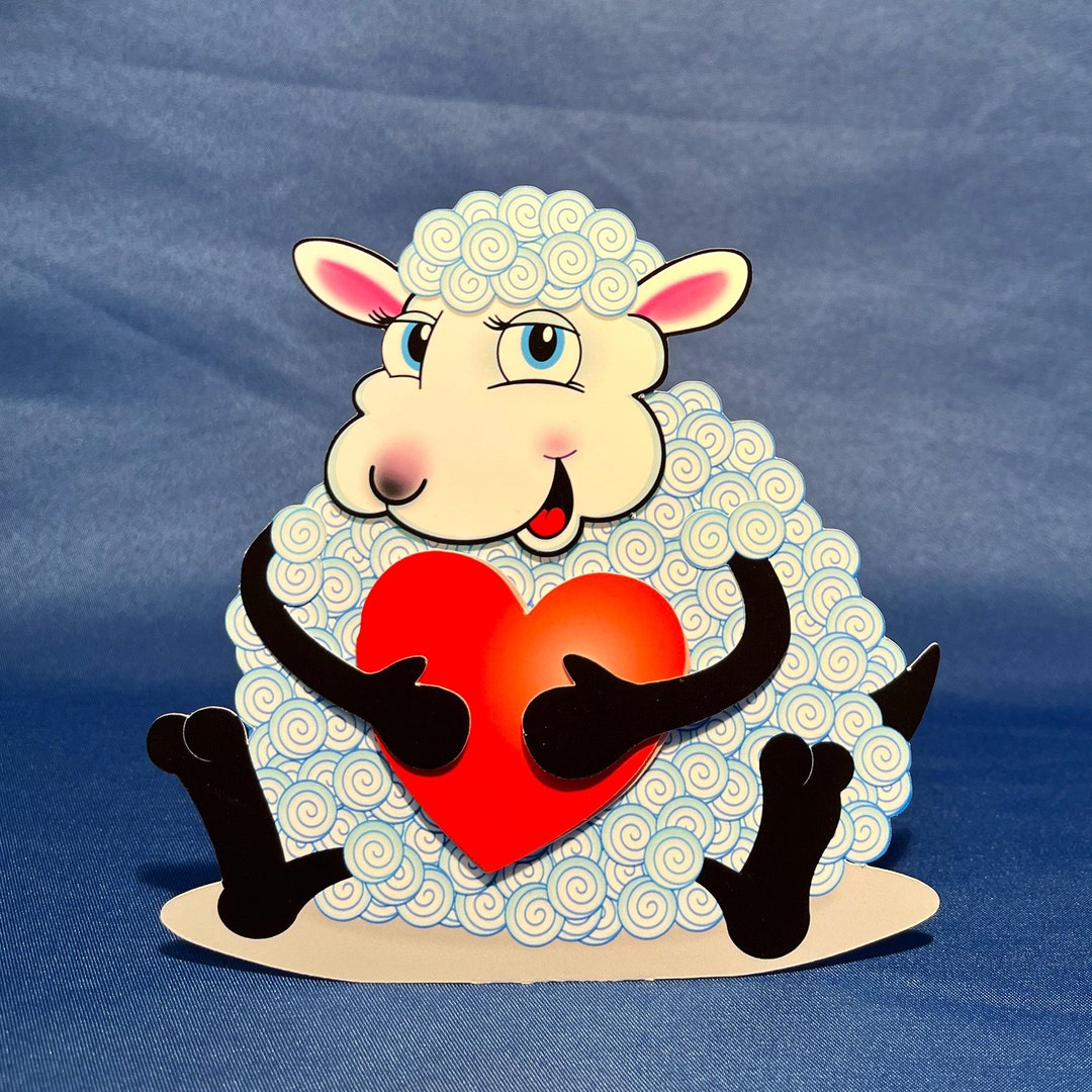 Personalized Money Holder "hug Ewe" Standup Greeting Card -birthday ...