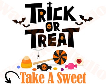 Halloween Help Yourself Sign - Etsy