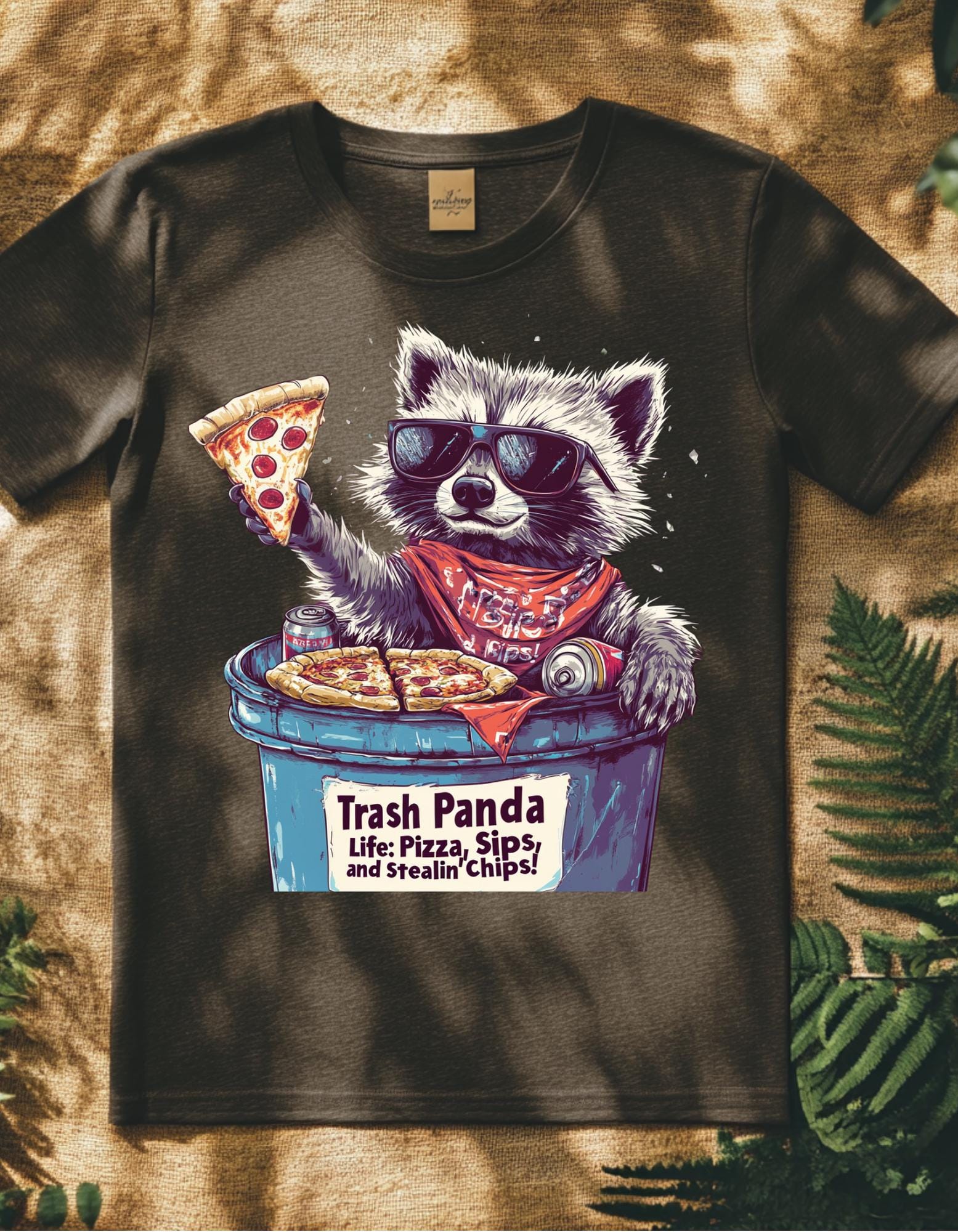 Trash Panda - Vintage T Shirt, Retro 90s Raccoon Shirt, Funny Racoon ...