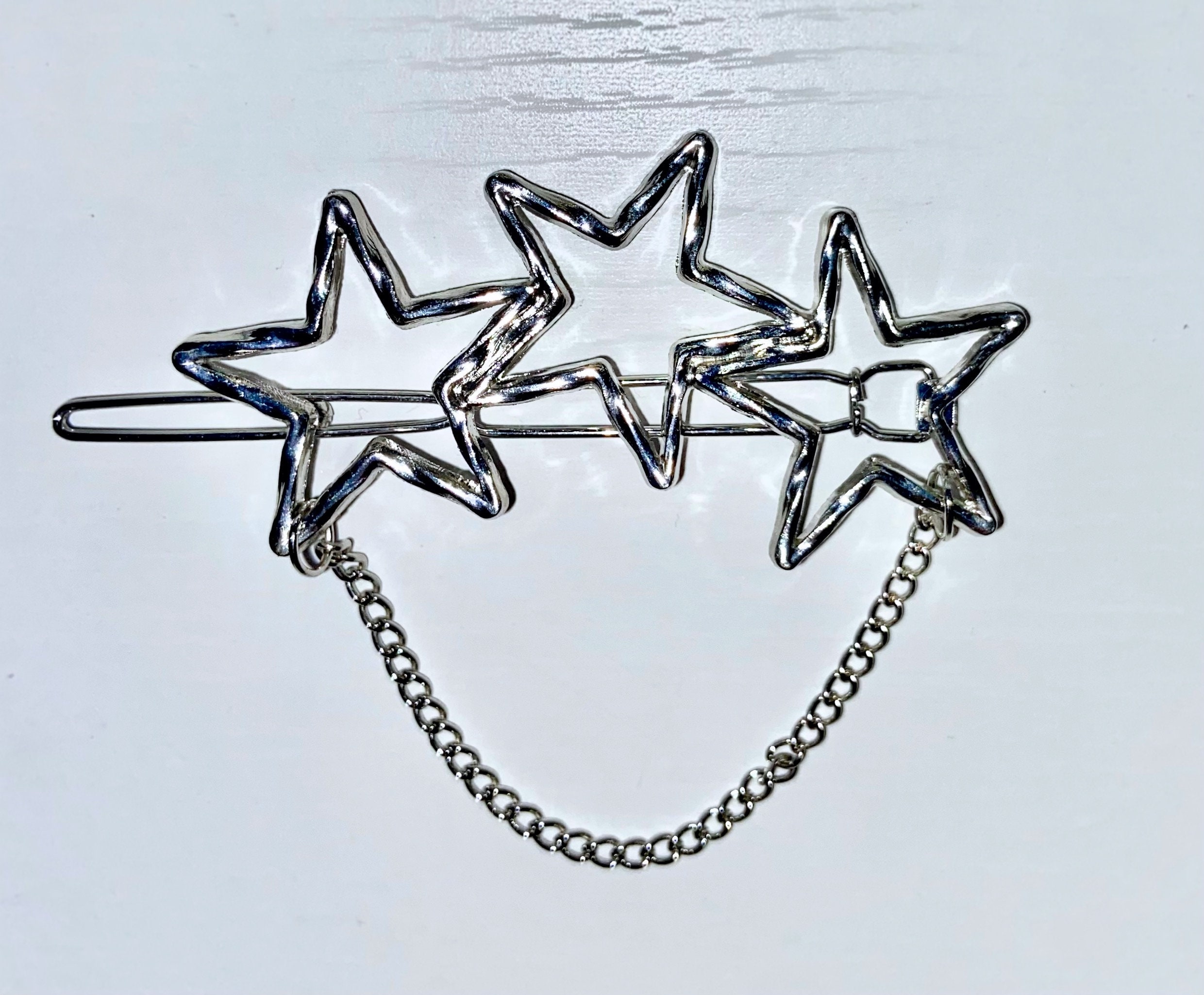 Stars Hair Clip Dangling Star Hair Clip Stars Hair Clip With - Etsy