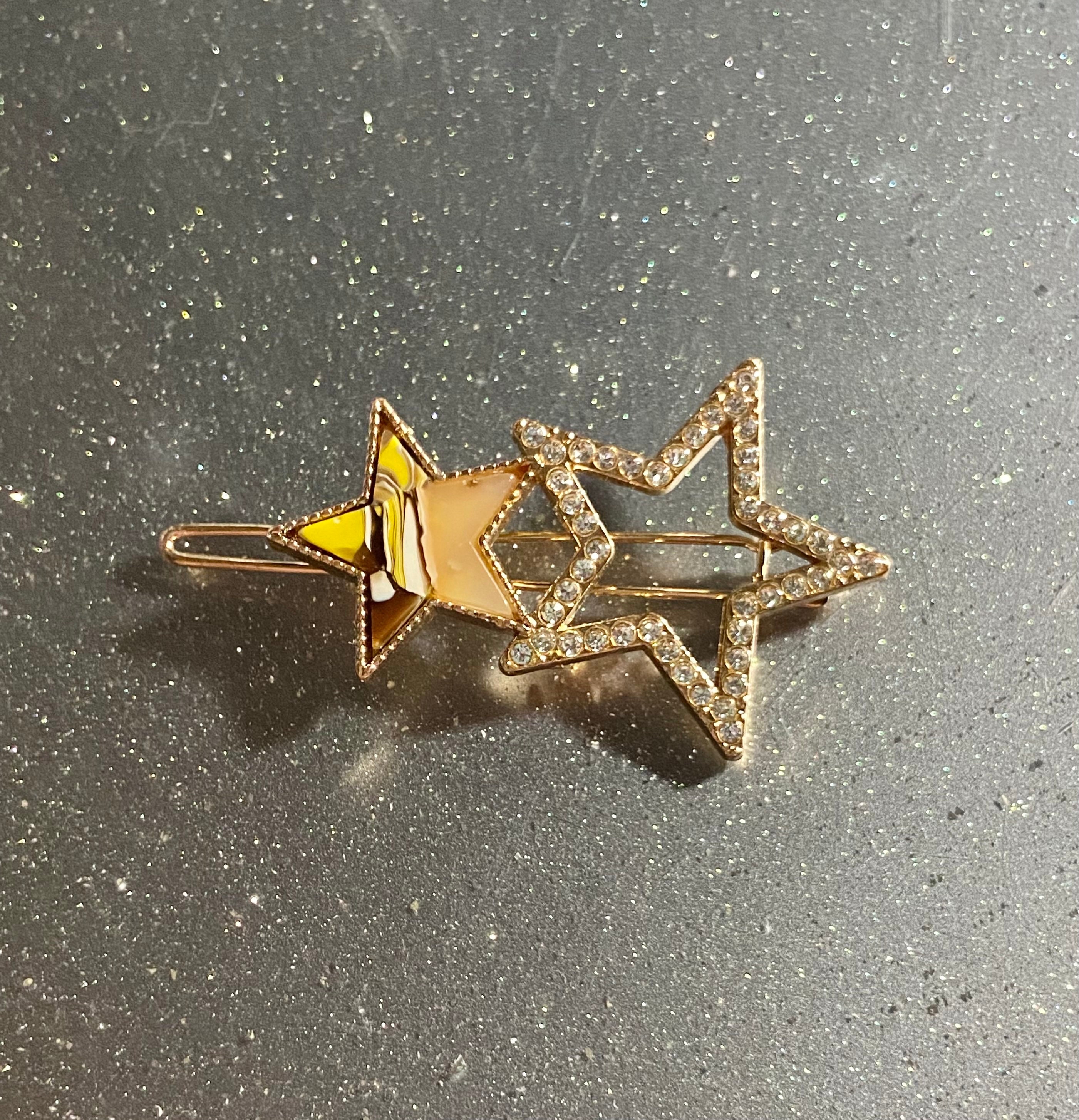 Stars Hair Clip Dangling Star Hair Clip Stars Hair Clip With - Etsy