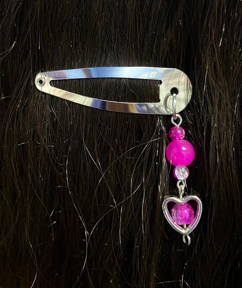Beaded Hair Clips Set, Beaded Snap Hair Clip Set (2 Pieces), Y2K Hair ...