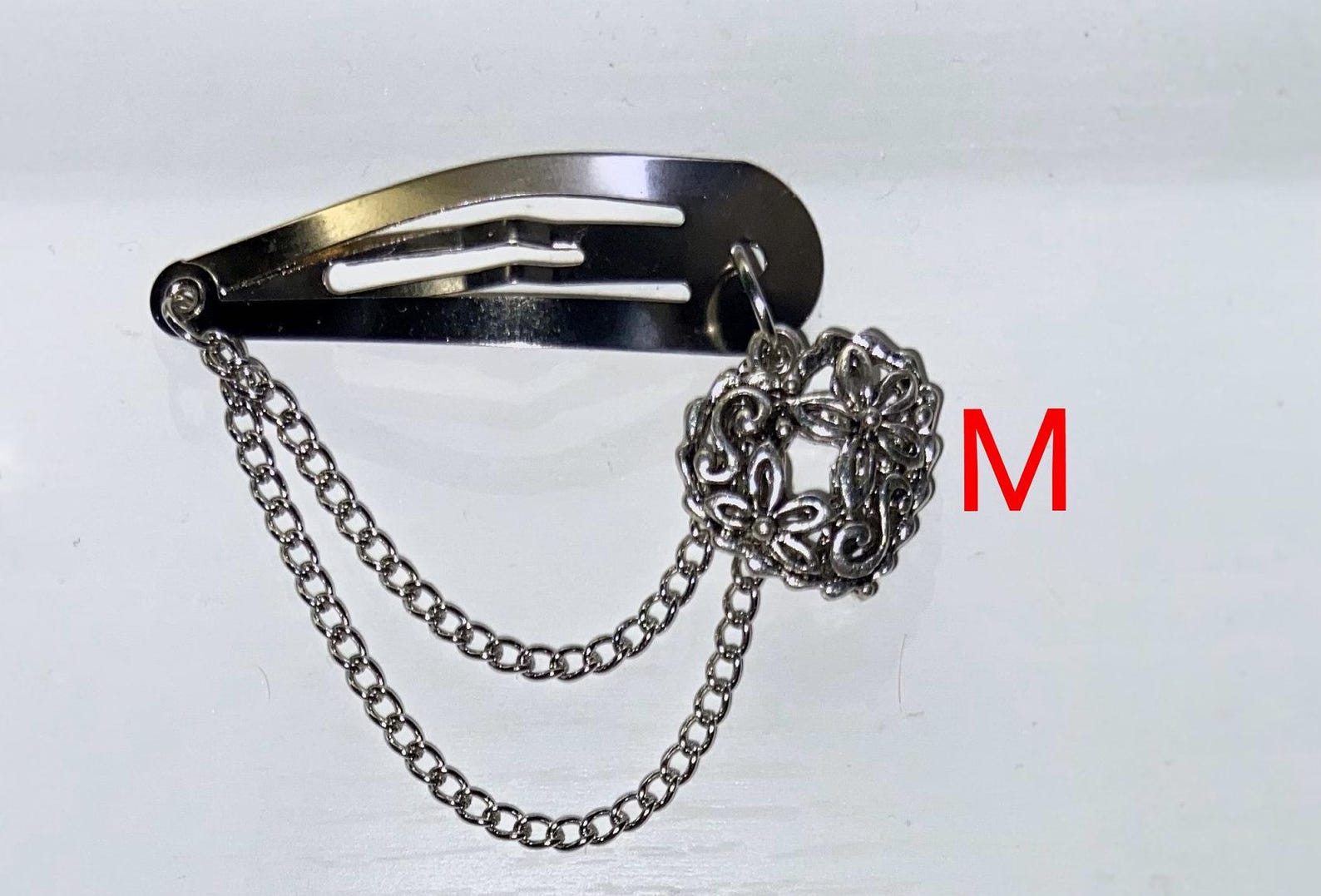 Snap Hair Clips With Chain, Grunge Hair Clips, Snap Hair Clips, Hair ...