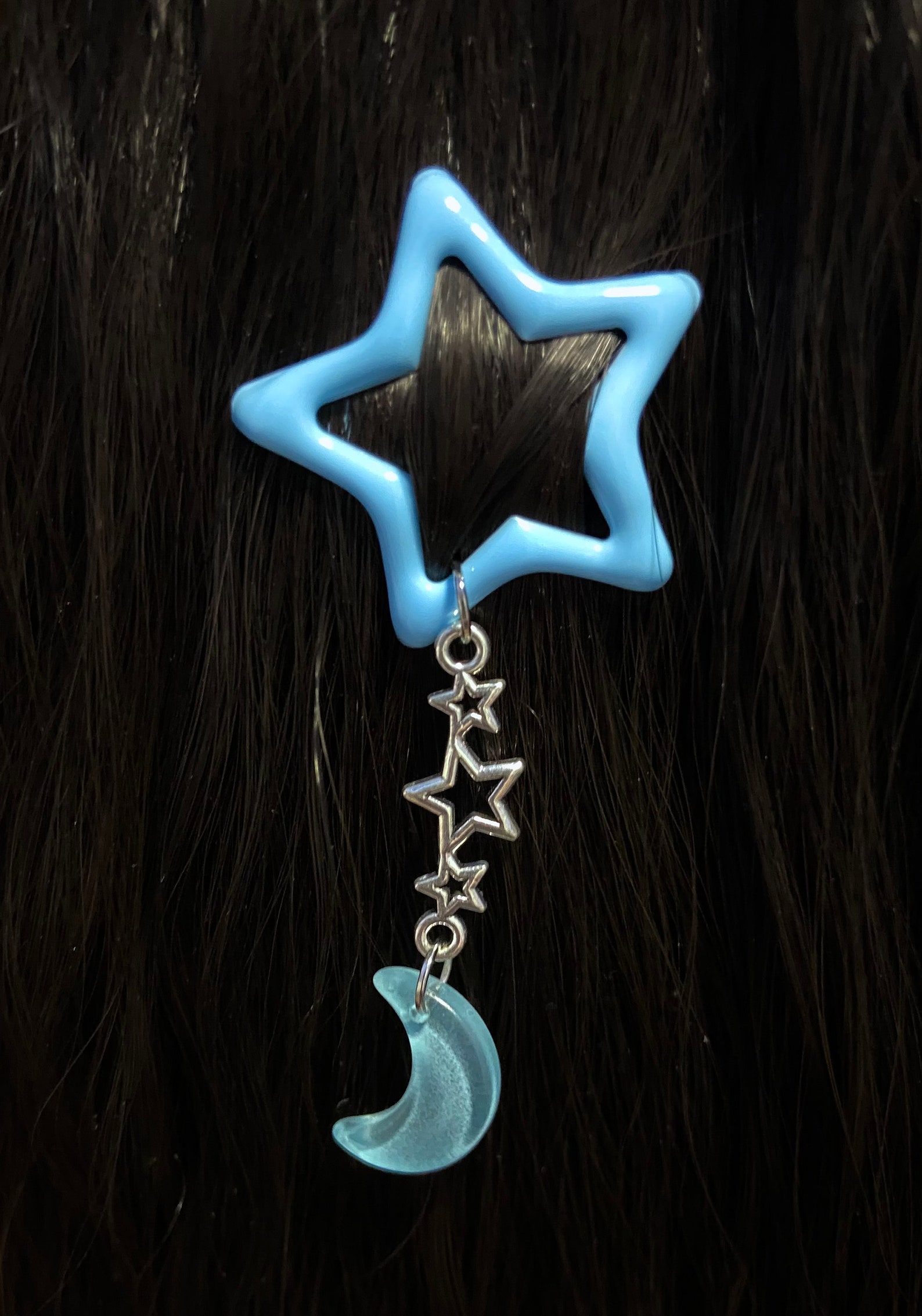 Y2K Star Snap Hair Clips, Beaded Star Hair Clip, Star Snap Clips ...