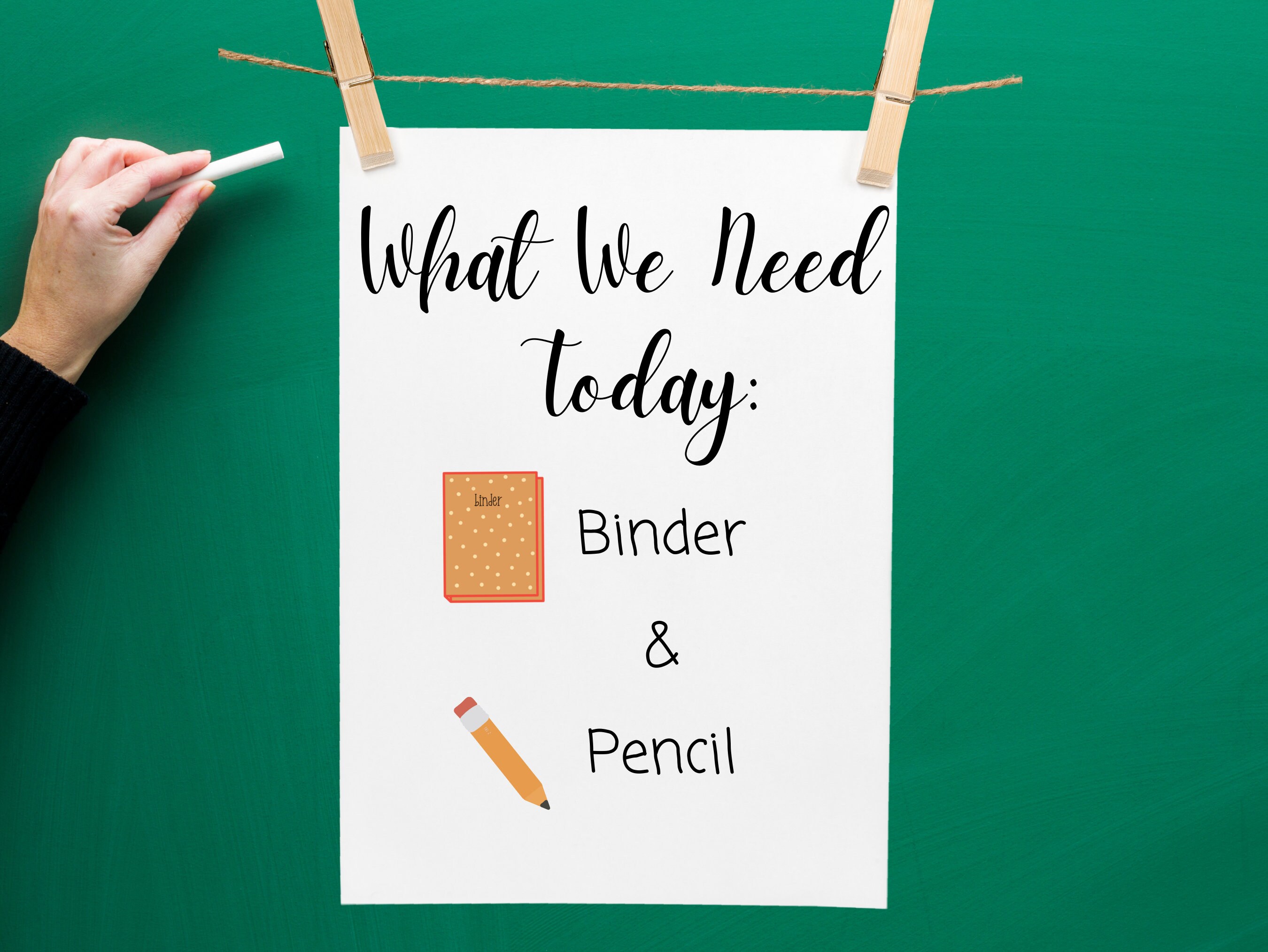 Back to School Binder Clipart, Teacher Clipart, Graphics for School ...