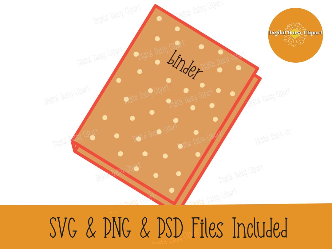 Back to School Binder Clipart, Teacher Clipart, Graphics for School ...