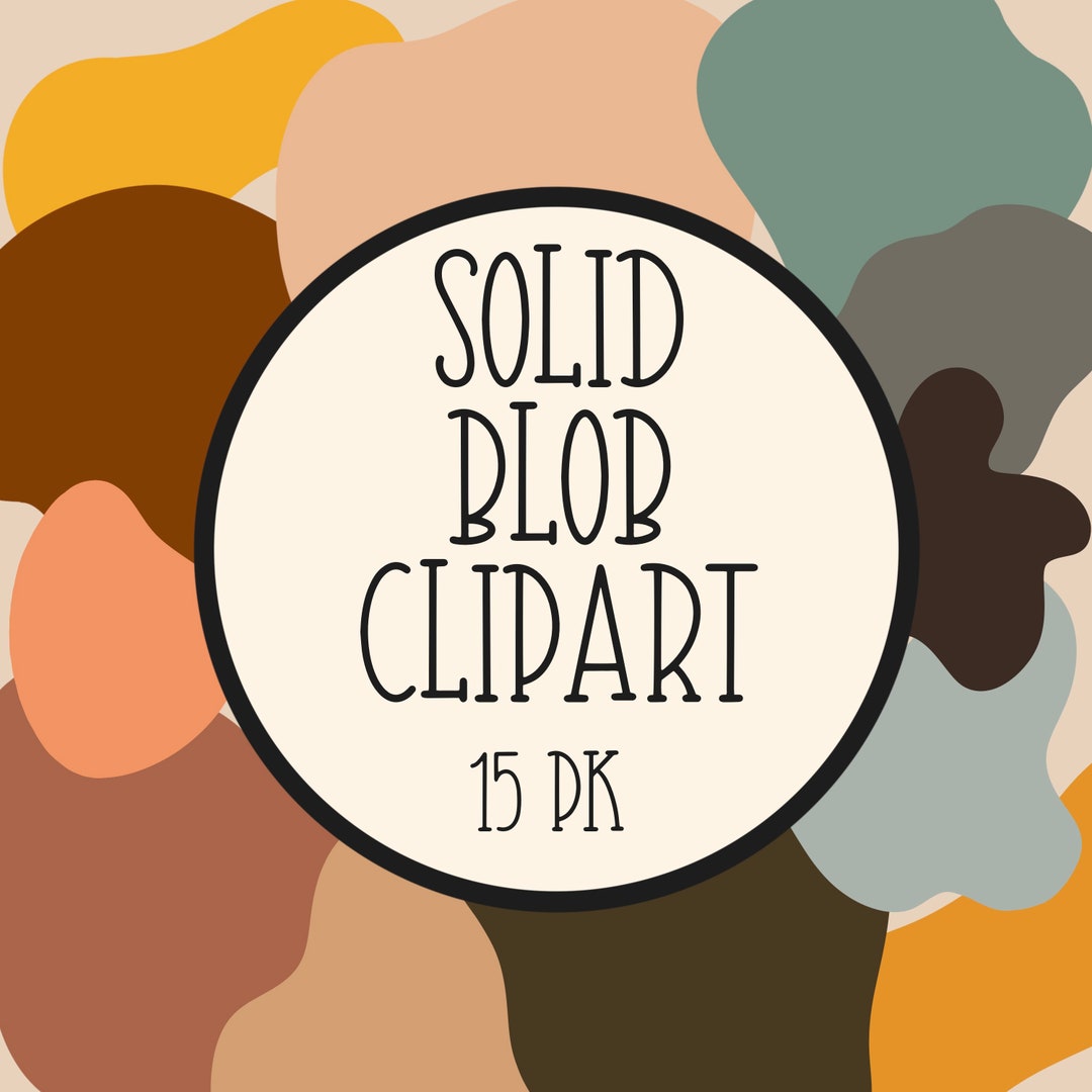 Solid Blob Clipart, Colorful Clipart, Back to School Clipart ...