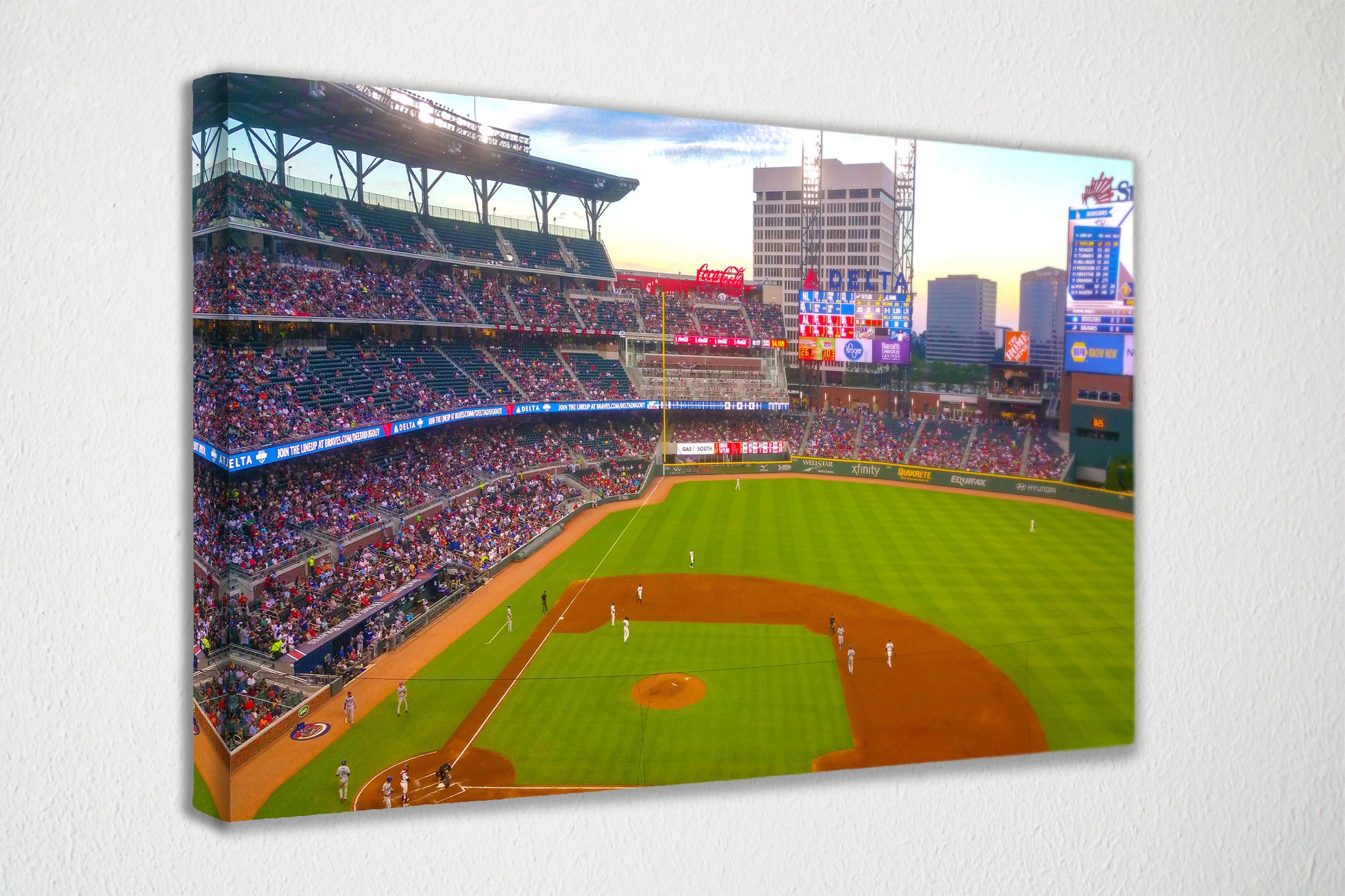 Truist Park Stadium - Atlanta Braves Stadium Canvas Wall Art Wall Decor ...