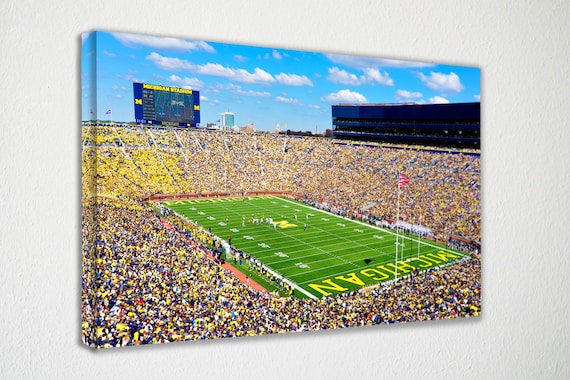Michigan Wolverines Stadium Poster Canvas Wall Art Wall Decor - Etsy