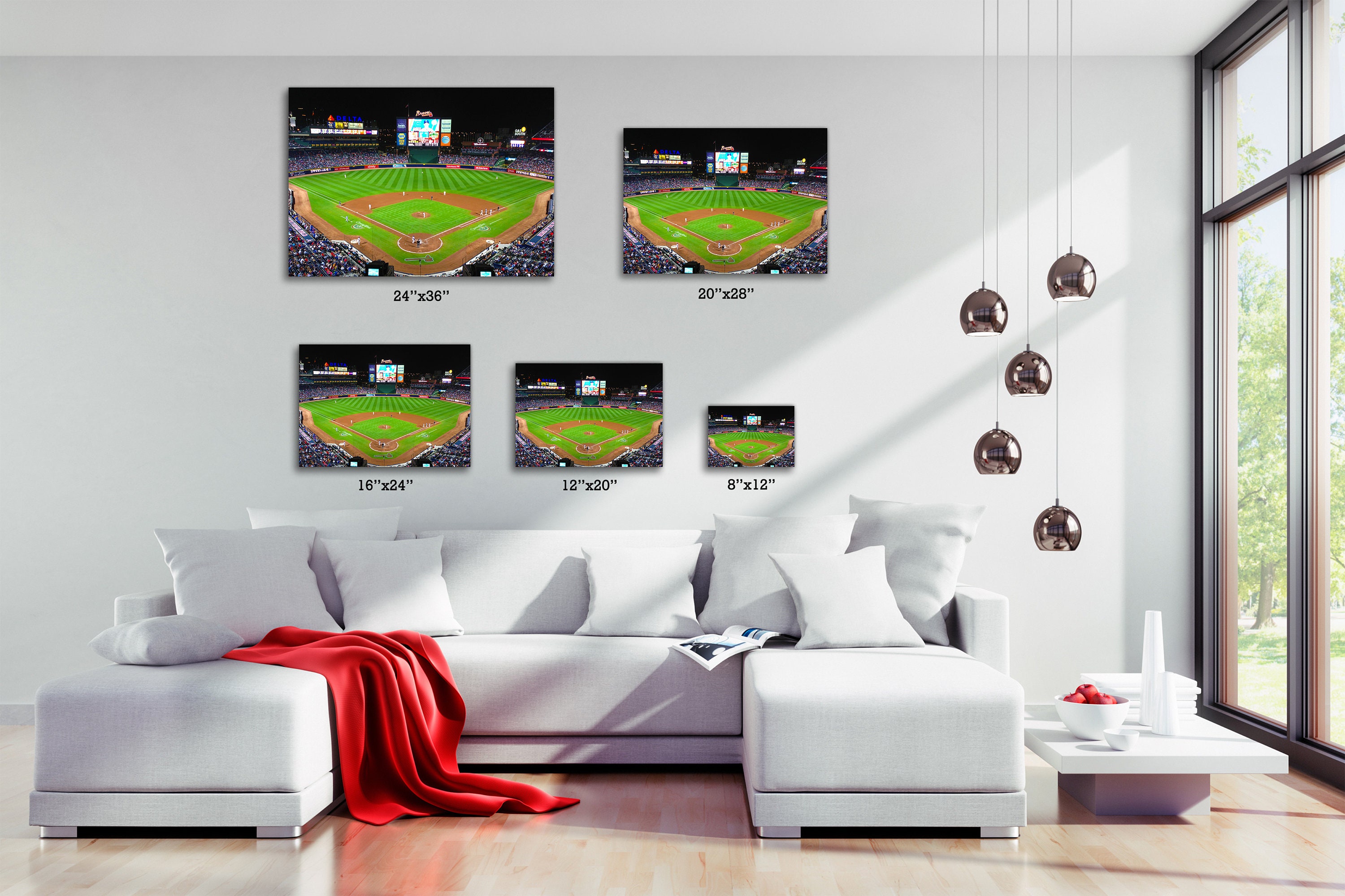 Truist Park Stadium Atlanta Braves Stadium Canvas Wall Art - Etsy