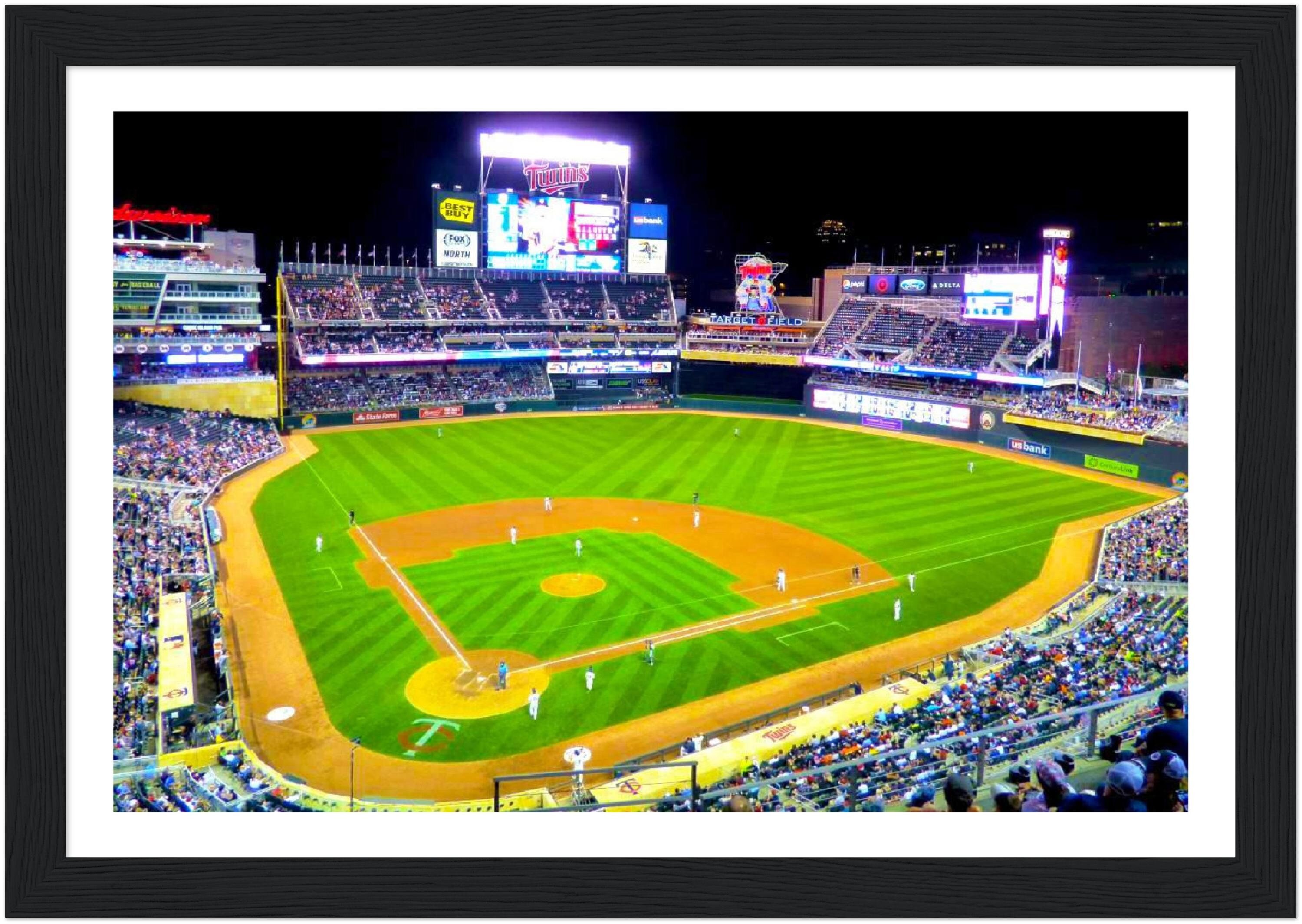 Minnesota Target Field Stadium, Poster Framed Room Decor, Home Decor ...