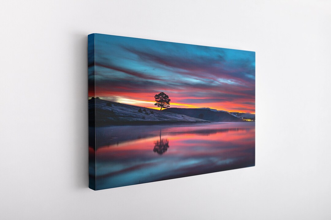 Amazing Combination of Red and Blue, Canvas Wall Art Print | Poster ...