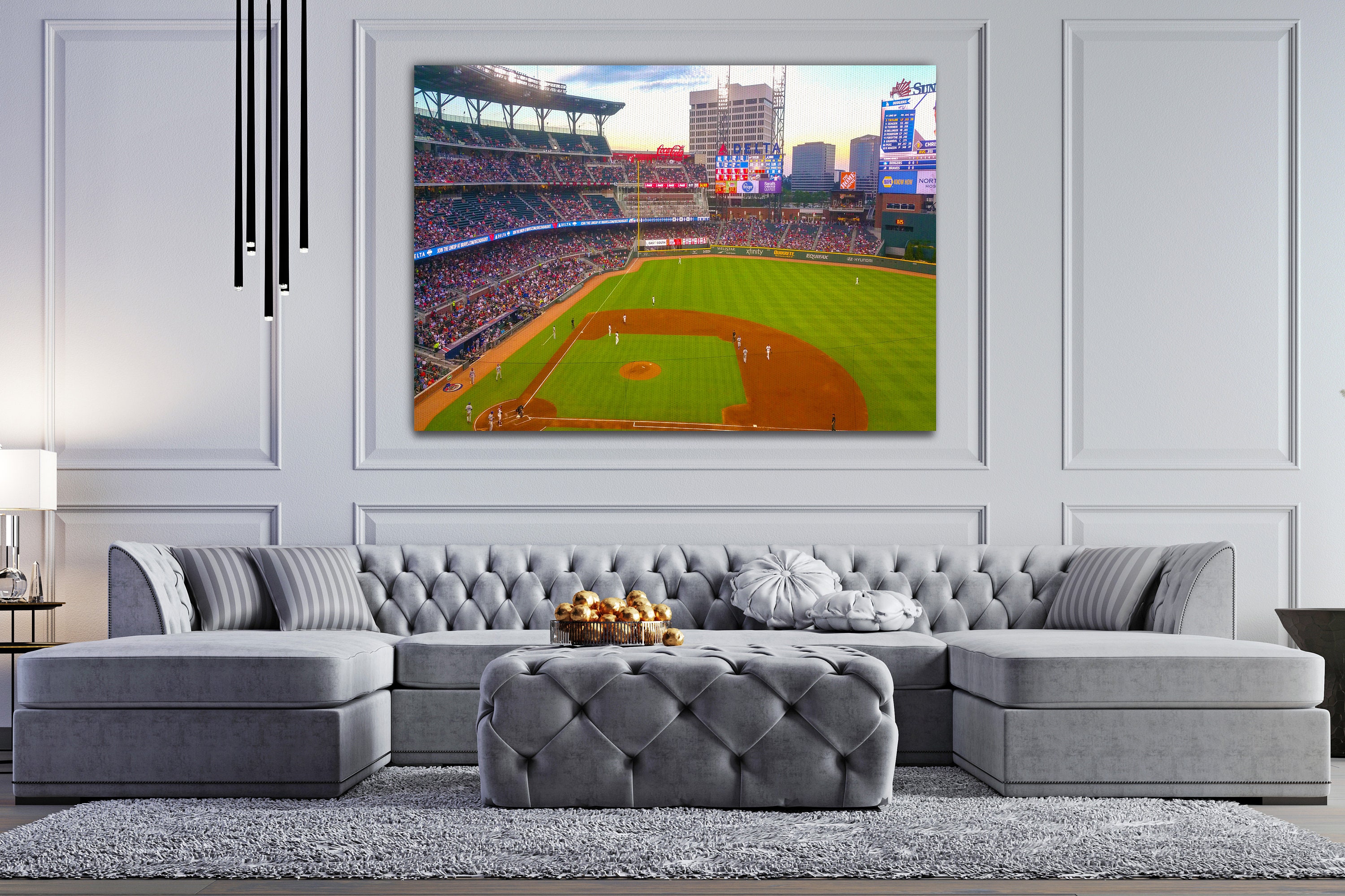Truist Park Stadium - Atlanta Braves Stadium Canvas Wall Art Wall Decor ...