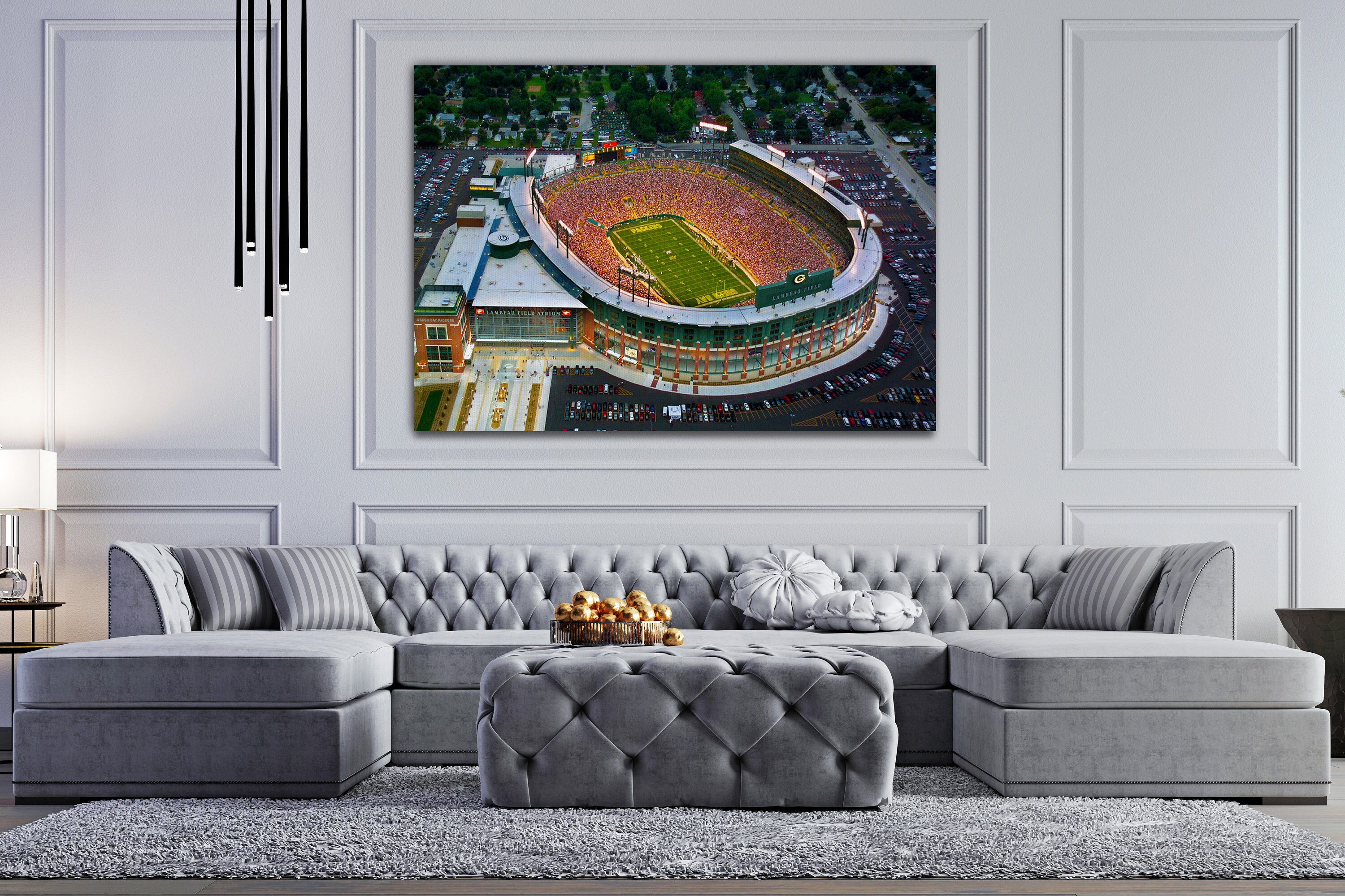 Lambeau Field Green Bay Packers Wall Art Decor Canvas Wall - Etsy
