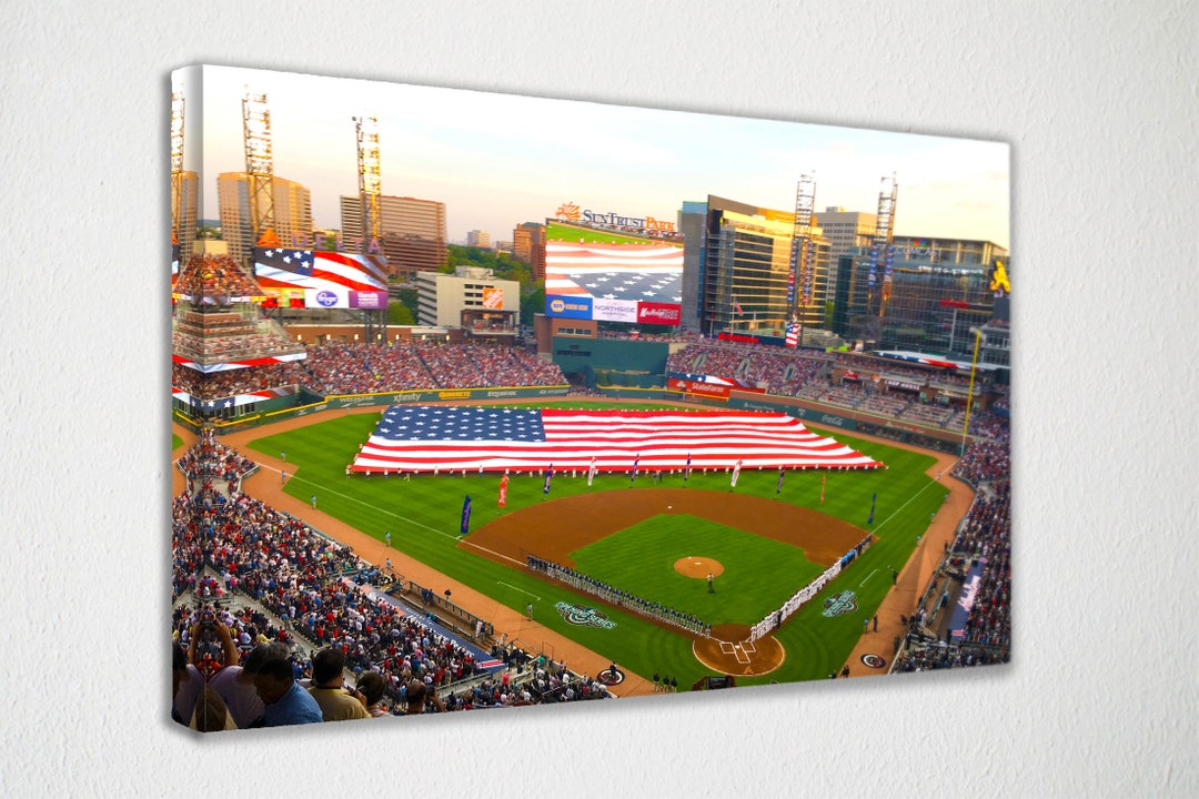 Truist Park Stadium - Atlanta Braves Stadium Canvas Wall Art Wall Decor ...