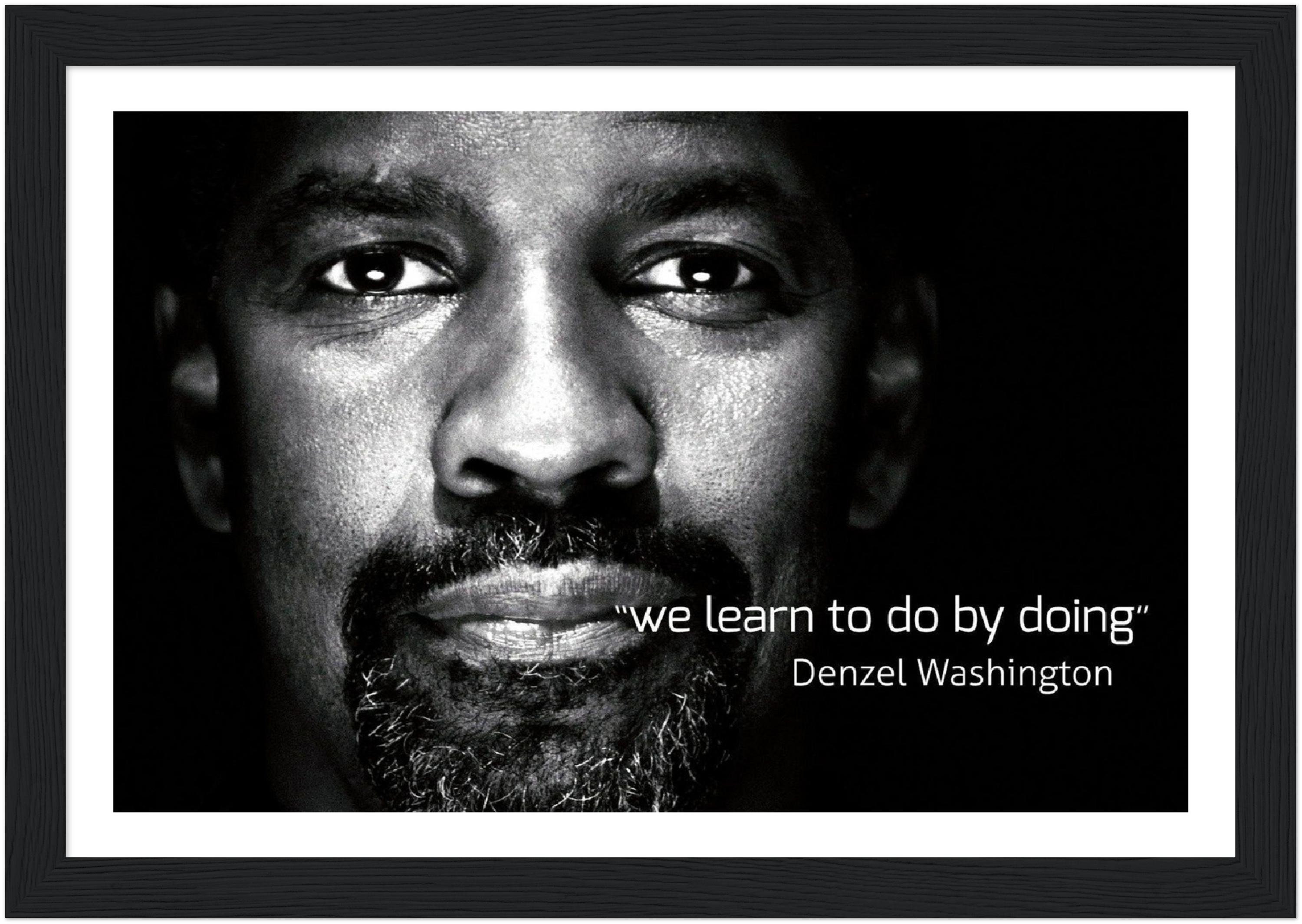 Denzel Washington Poster Quotes Wall Art Framed Wall Decor - Etsy