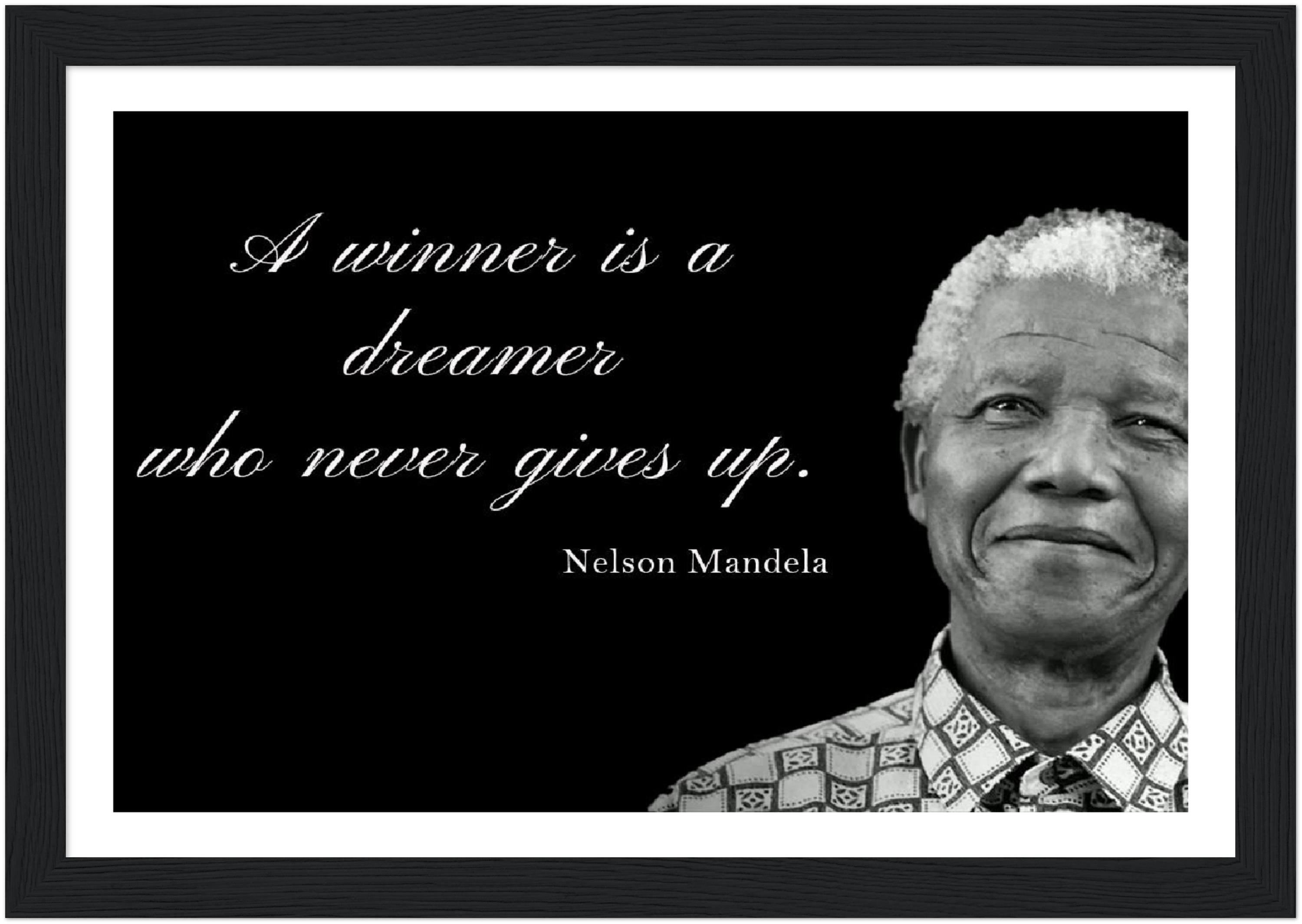 Nelson Mandela Quote, Wall Decor, Poster Framed Room Decor, Home Decor ...